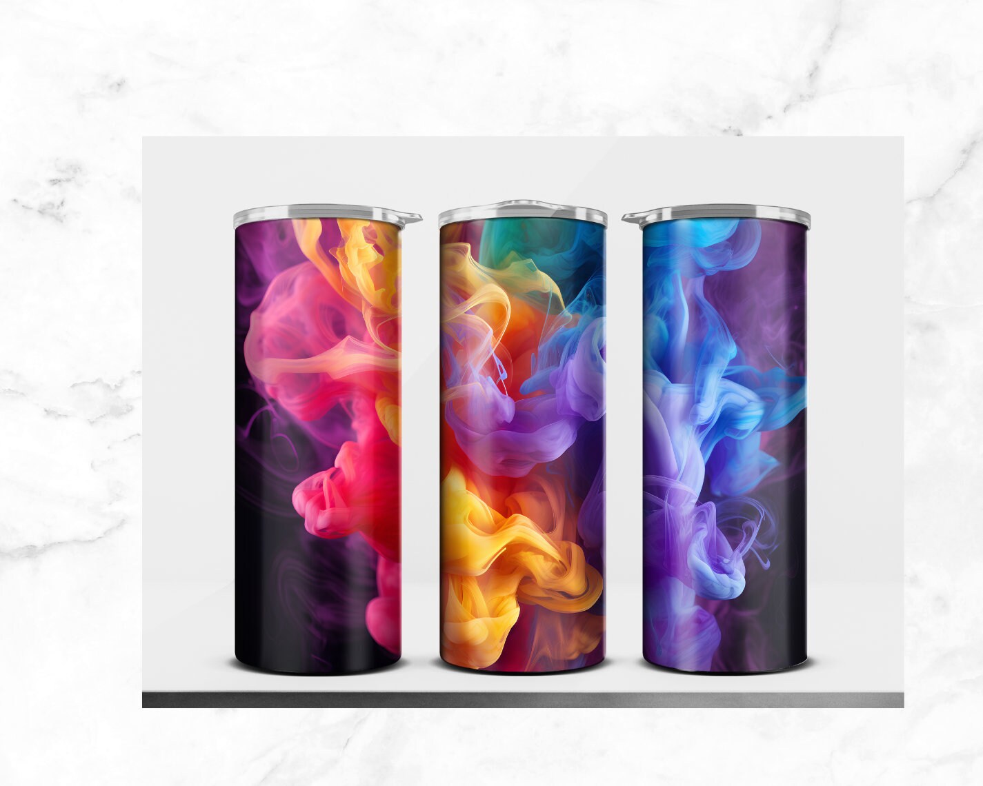 3D Rainbow Smoke Digital Paper Png - Etsy