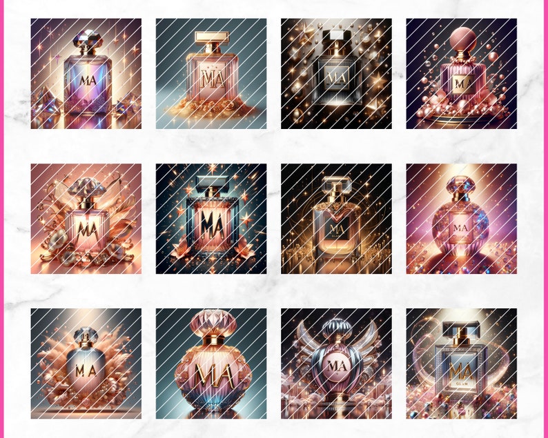 3D Ma Perfume Digital Paper Png - Etsy