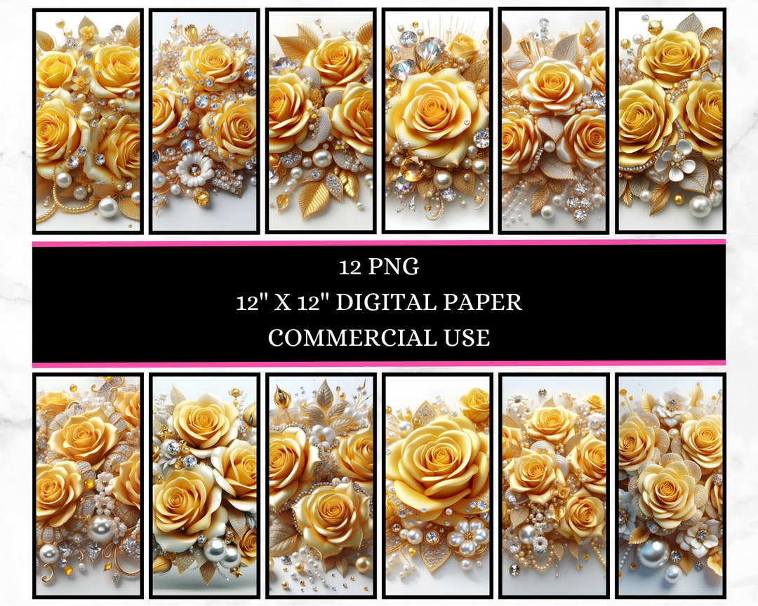 3D Yellow Roses Png - Etsy