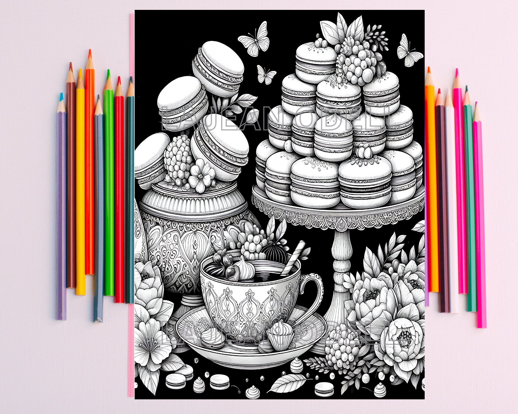Blackout Bakery Delight Coloring Book Pdf - Etsy