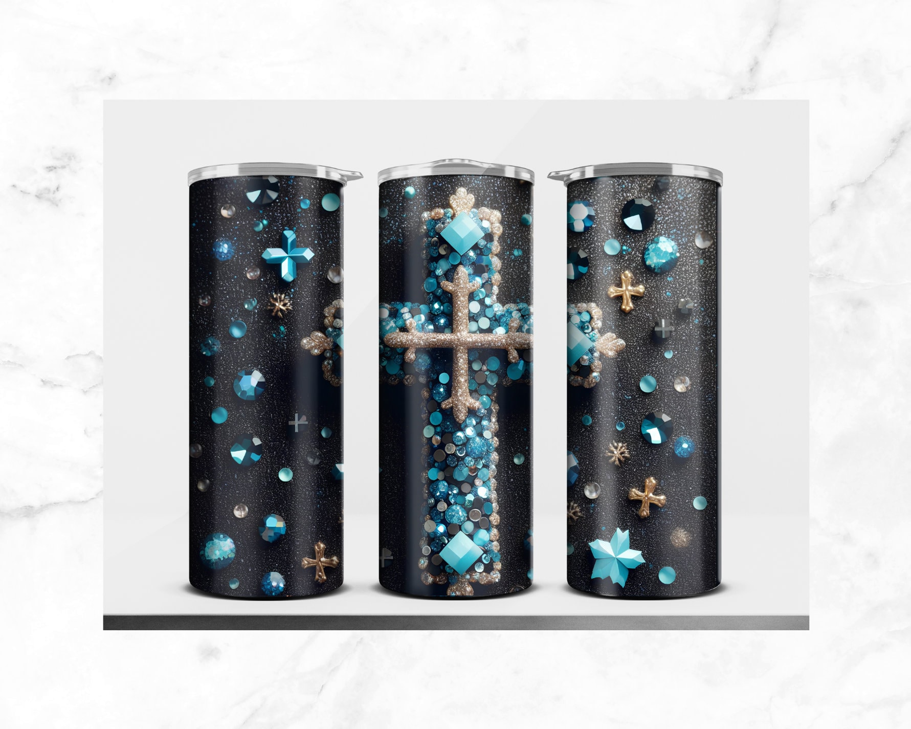 Blue Cross Digital Paper Png - Etsy