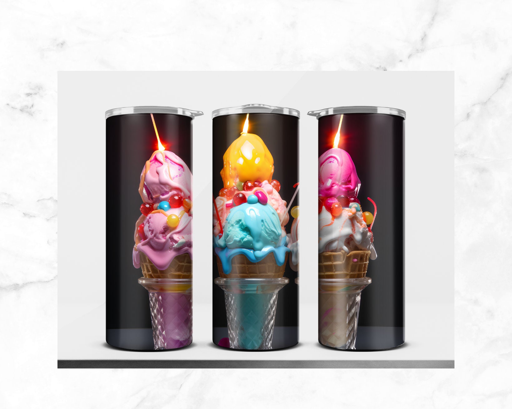 Neon Sundae Digital Paper Png - Etsy