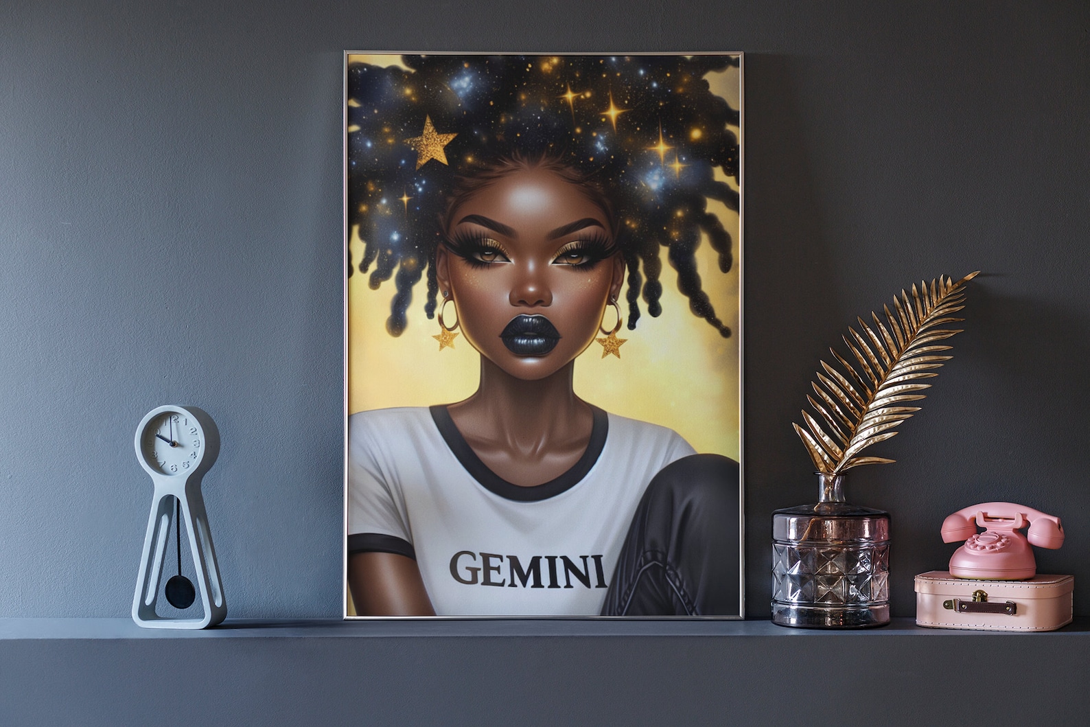 Cosmic Gemini Digital Paper Png - Etsy