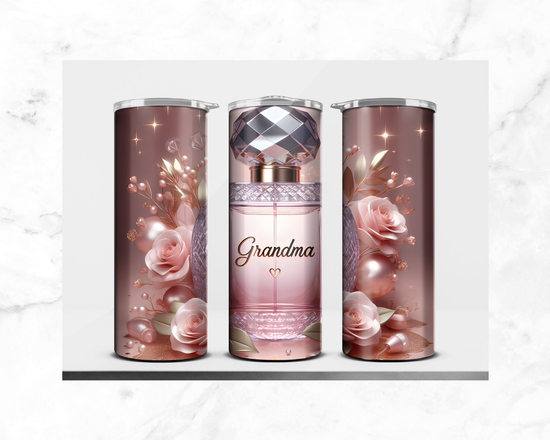 3D Grandma Perfume Digital Paper Png - Etsy