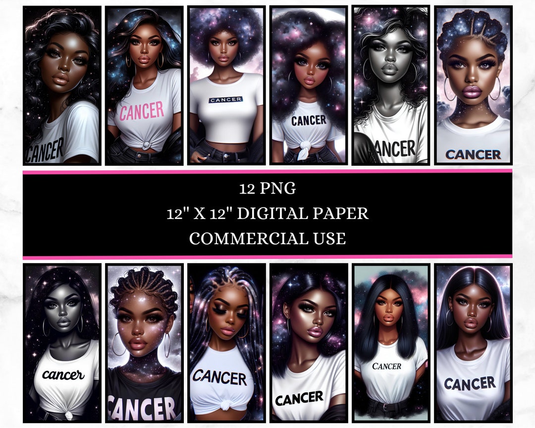 Cosmic Cancer Digital Paper Png - Etsy