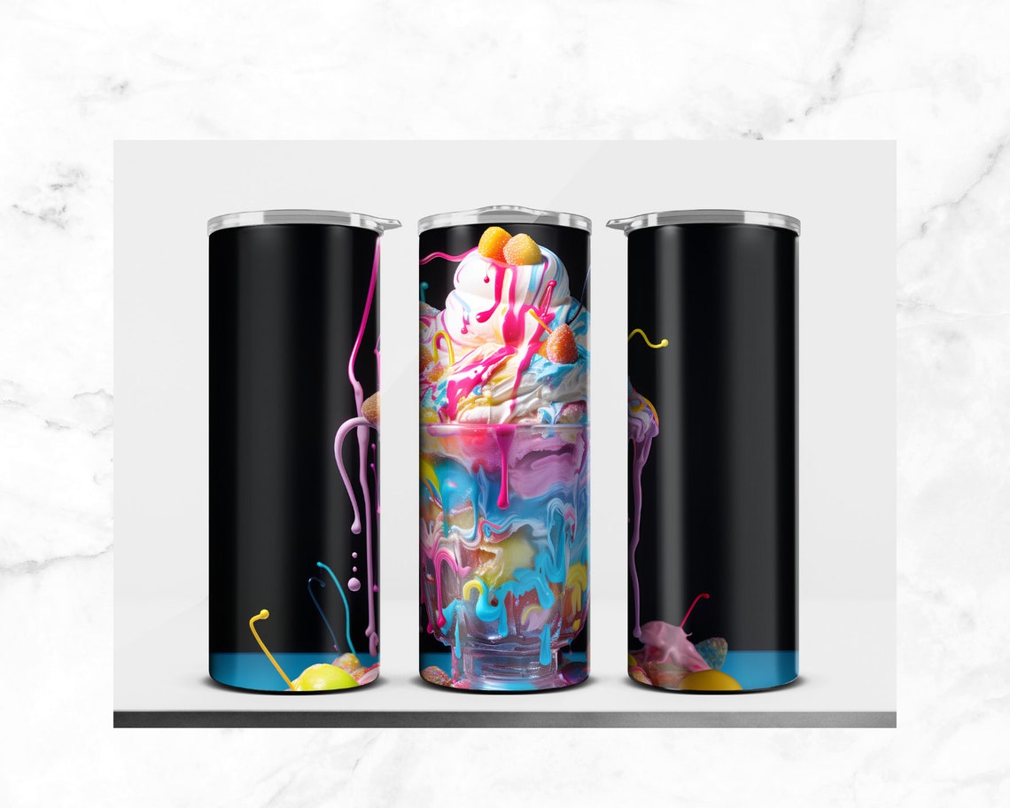 Neon Sundae Digital Paper Png - Etsy