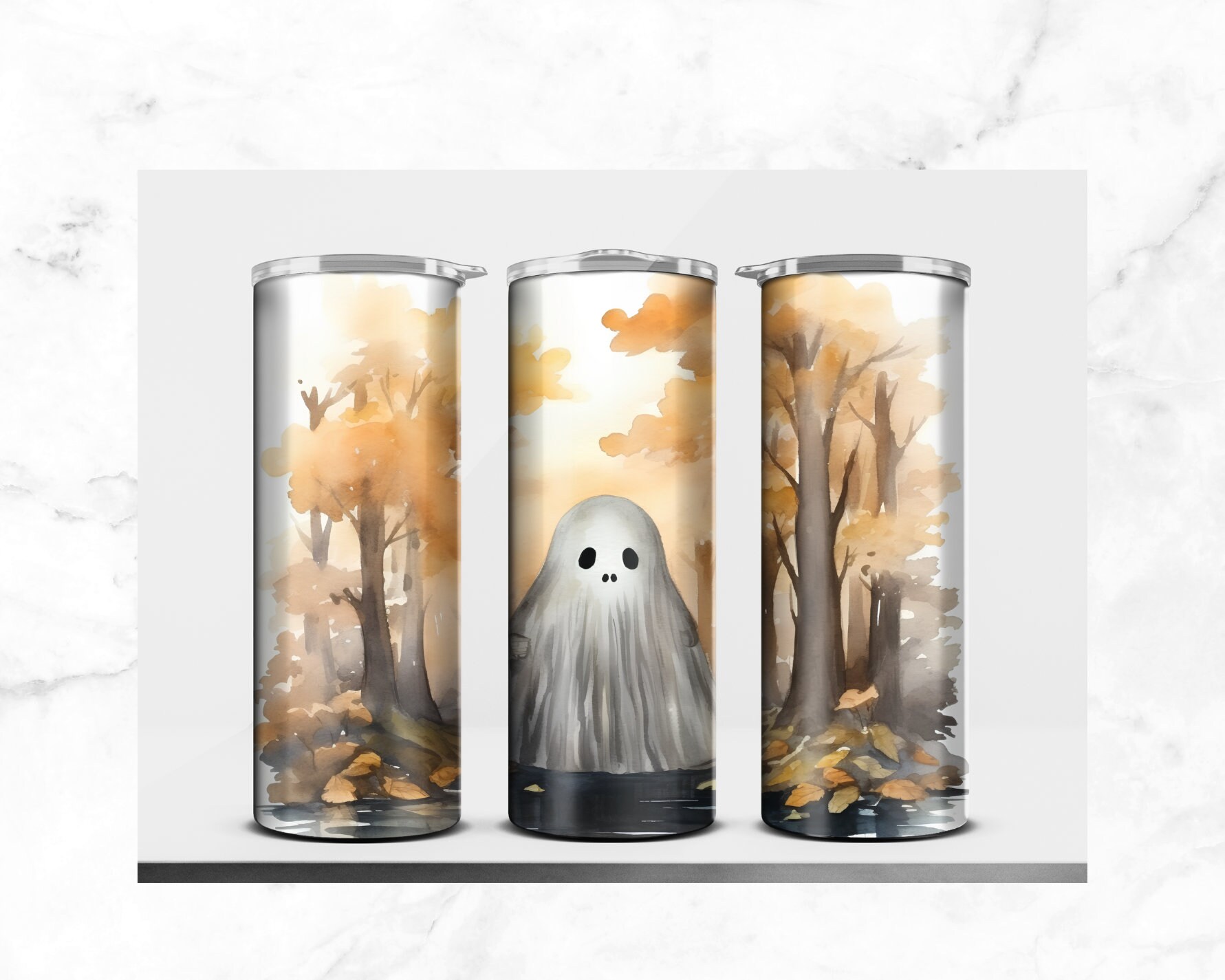 Fall Ghost Digital Paper Png - Etsy