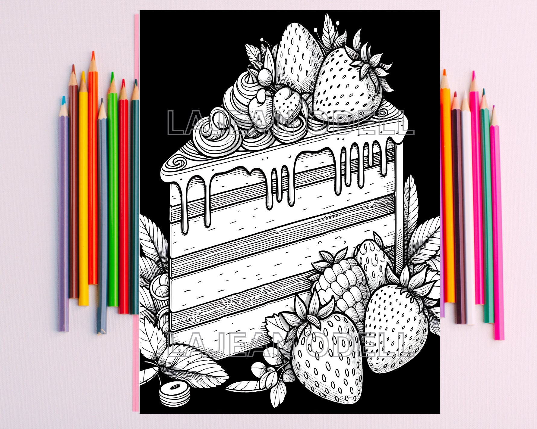 Blackout Bakery Delight Coloring Book Pdf - Etsy