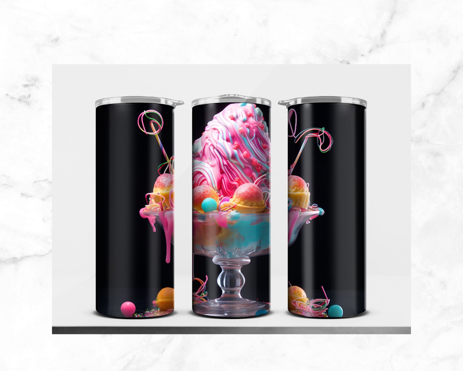 Neon Sundae Digital Paper Png - Etsy