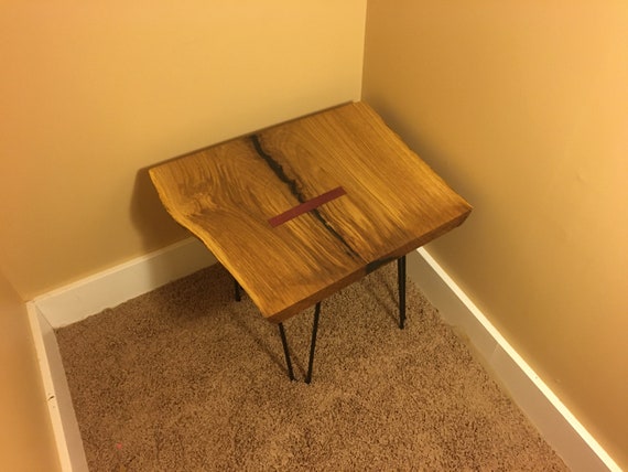 Beautiful Live-edge White Oak End Table | Etsy