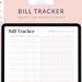 Digital Bill Tracker for Goodnotes, Bill Pay Checklist Organizer, Bill ...