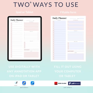 Digital Daily Planner for Goodnotes, Blush Pink, Half Hour Planner, 1 ...