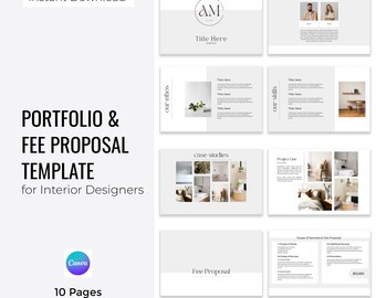 Interior Design Fee Proposal Template - Etsy