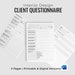 Interior Design Client Questionnaire Template (printable & Digital) - Etsy