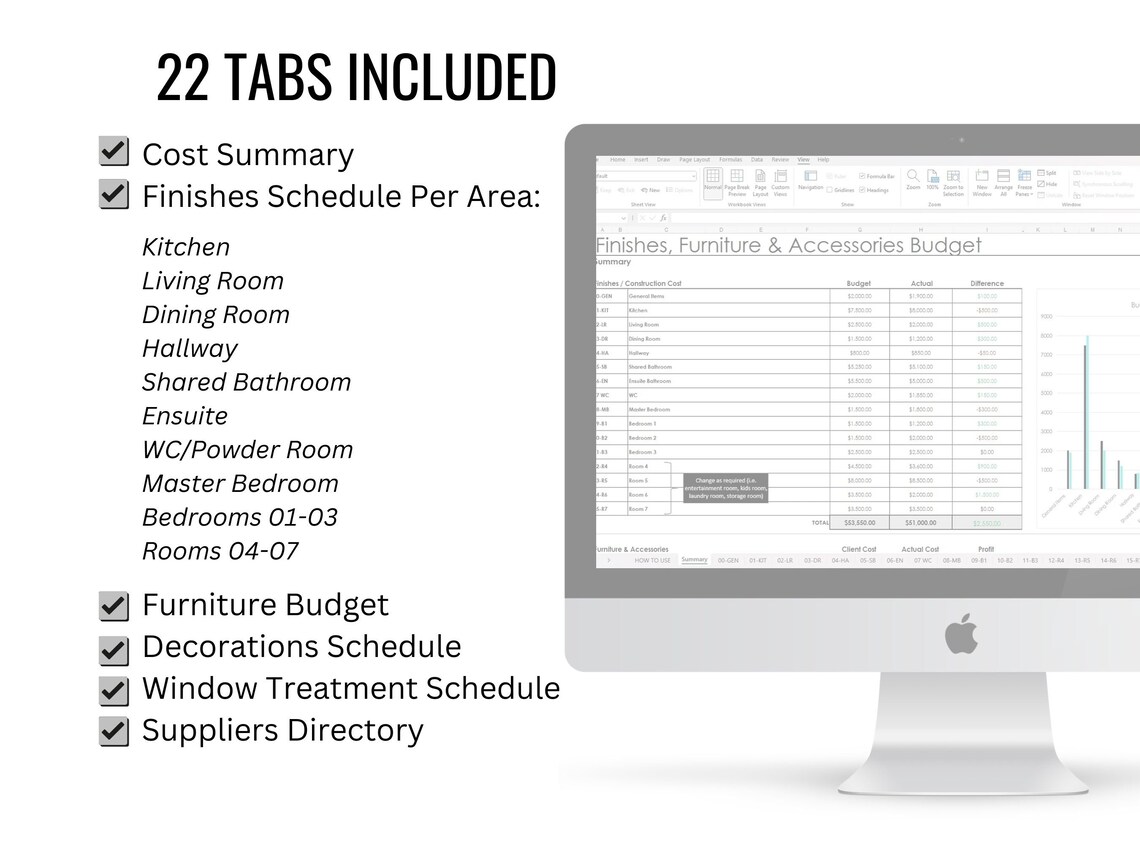 Interior Design Project Pack | All-in-one Template: Finishes ...