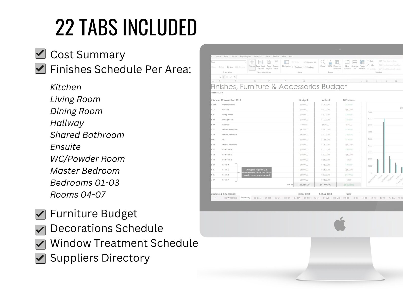 Interior Design Project Pack | All-in-one Template: Finishes ...