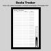 Printable Book Tracker PDF in A4 & US Letter Size. Track the Books You ...