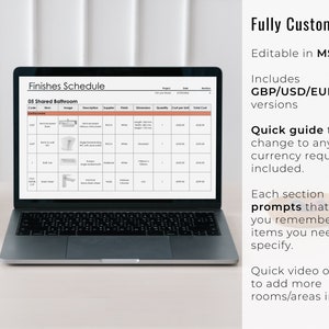 FF&E Schedule Template Interior Design Project / Finishes Schedule for ...