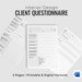Interior Design Client Questionnaire Template Editable MS - Etsy