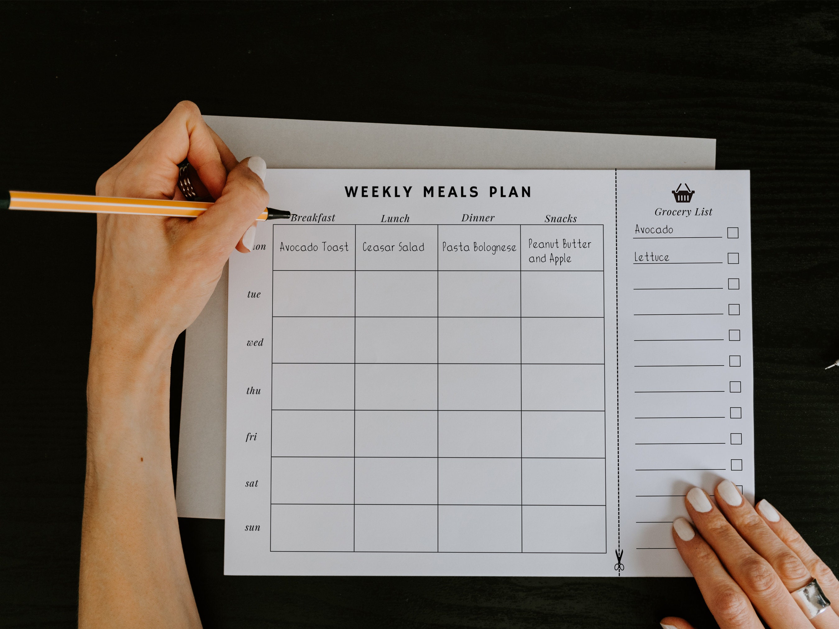 Printable Weekly Meals Planner, Weekly Menu Planner, Health Planner ...