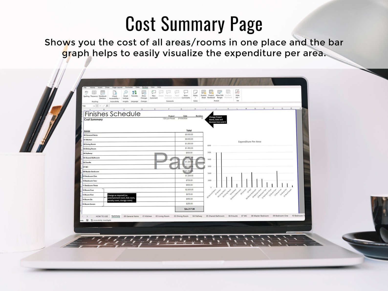 FF&E Schedule Template Interior Design Project / Finishes Schedule for ...