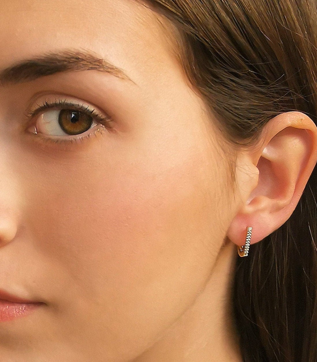 Straight Post Huggie Earrings Straight Post Hoops Small Hoop Earrings ...