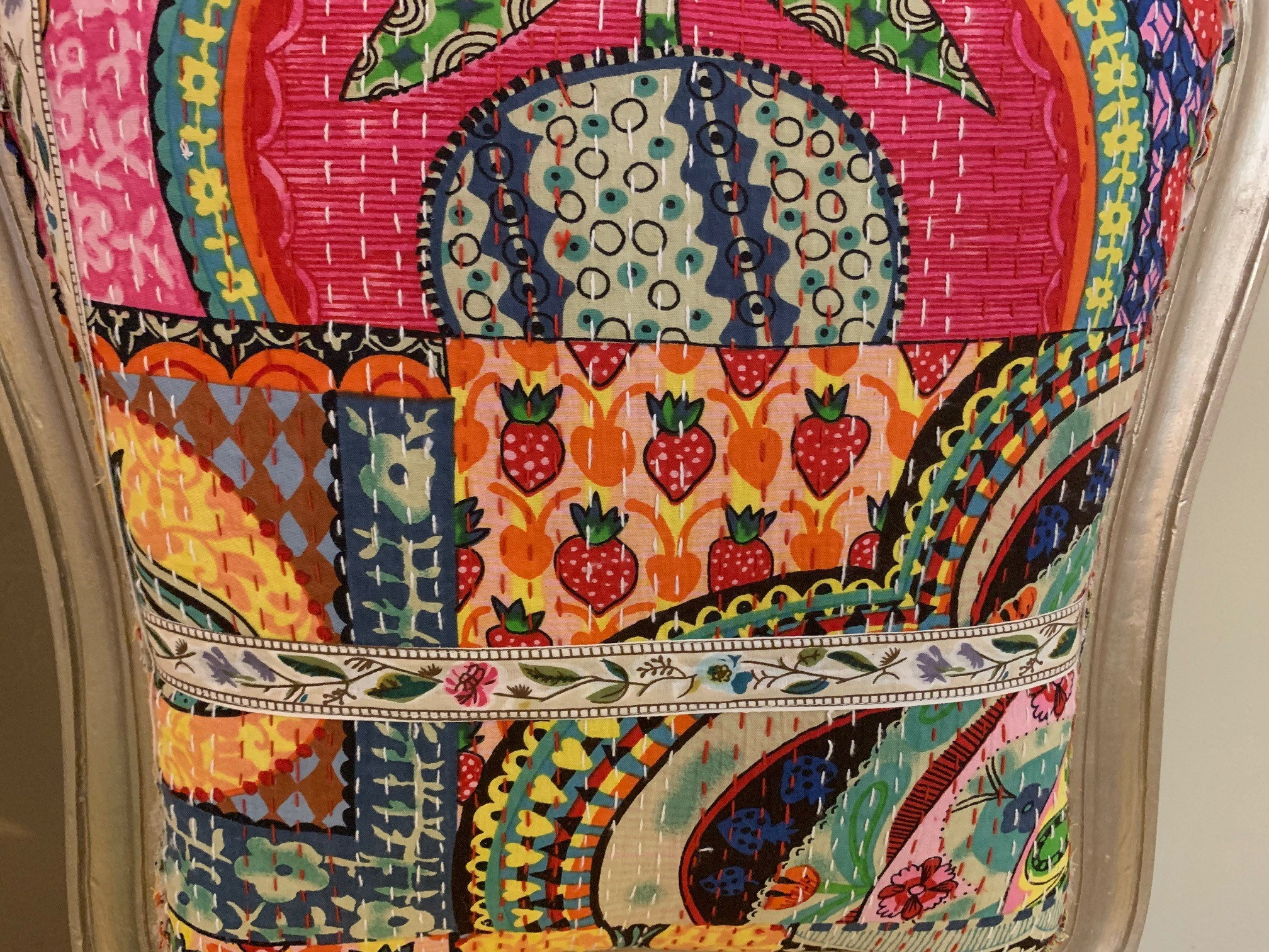 Boho Eclectic Kantha Quilt Dining Chairs - Set of Six - Etsy