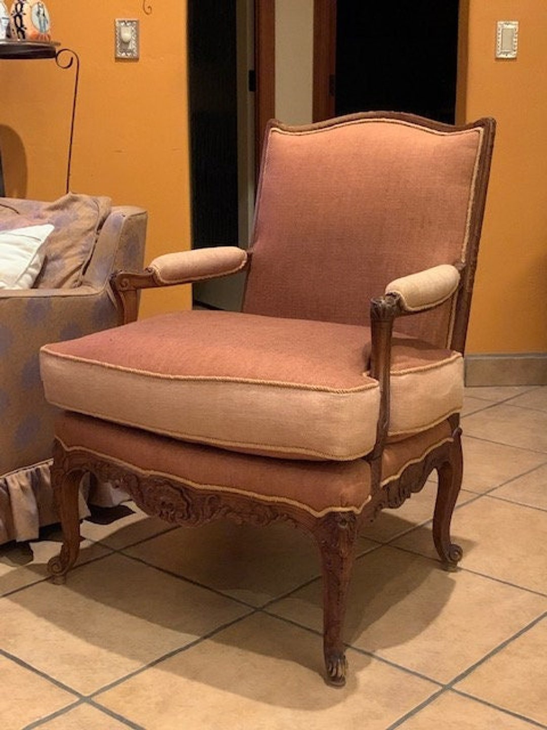 Customizable Large Cushioned Accent Chair - Etsy