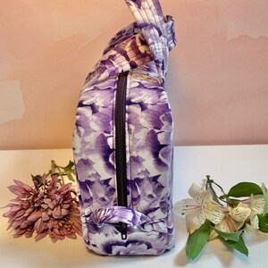 Purple Flower Travel Bag Set - Etsy