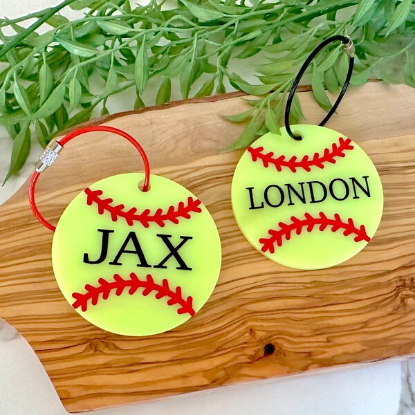 Softball Tags - Etsy