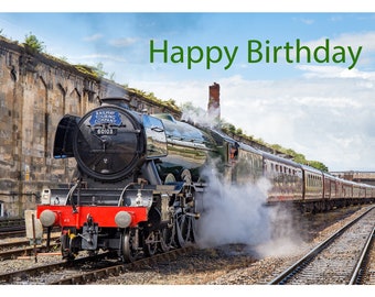 Train Birthday Card | Etsy
