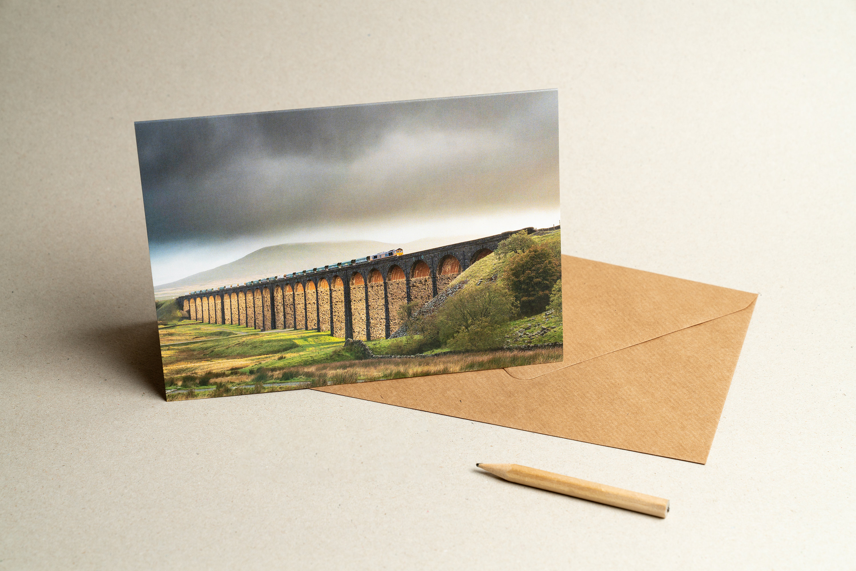 Ribblehead Viaduct Freight Train Settle & Carlisle Railway Locomotive ...
