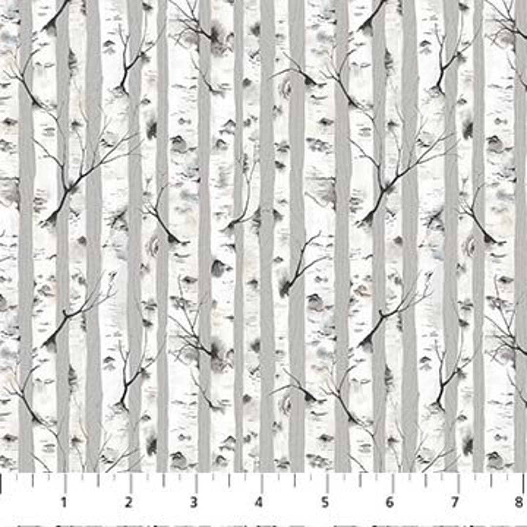 Birch Trees Fabric by Northcott woodland Adventures Collection Sold by ...