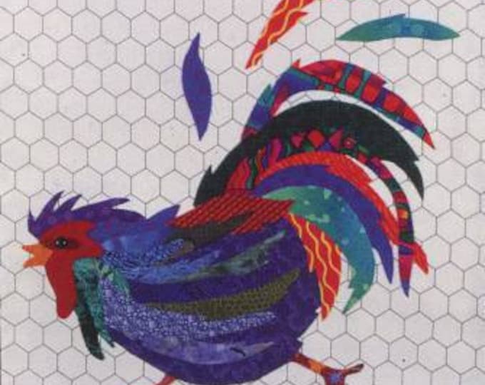 Rowdy - That Radical Rooster Quilt PATTERN - Etsy