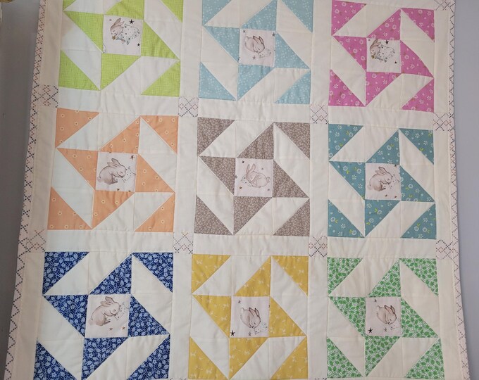 Friendship Star Baby Quilt - Pattern and Fabric - Sold as a Kit - Etsy