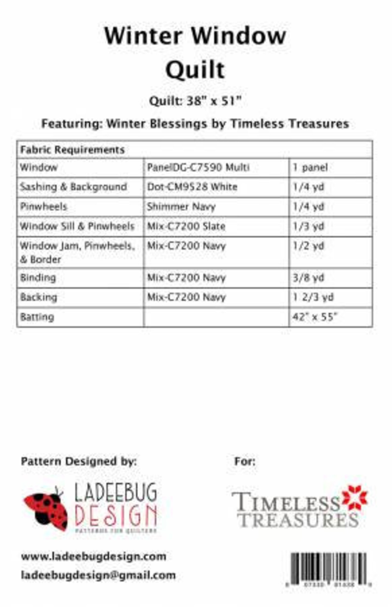 Winter Window Quilt PATTERN - Etsy