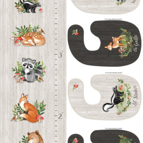 Woodland Friends Growth Chart - Etsy