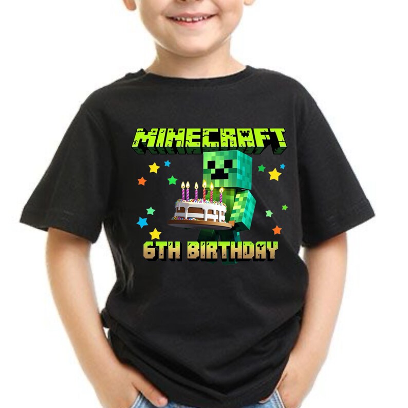 Minecraft 6th Birthday, Minecraft Party, Pixel Art Birthday Sign, Gamer ...