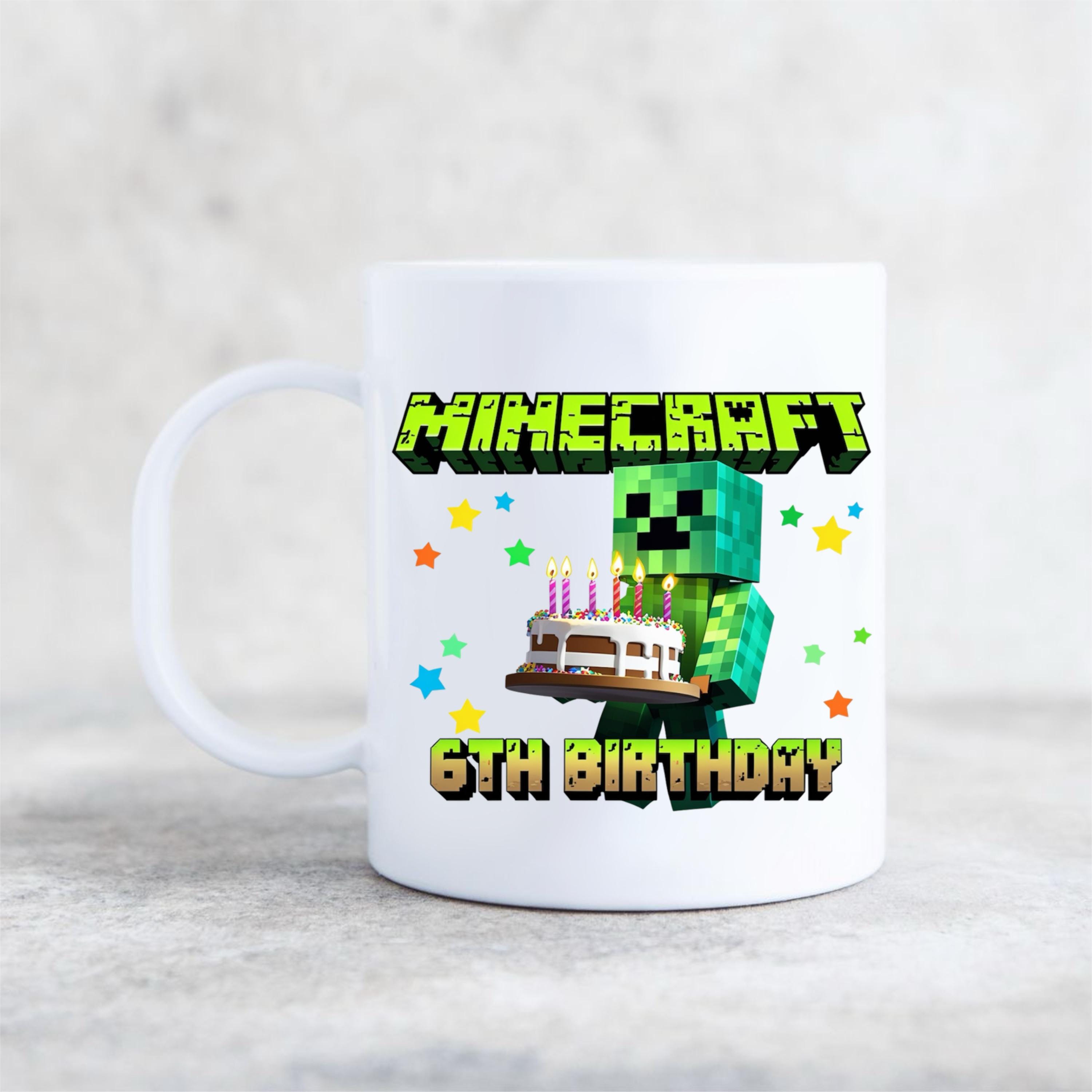 Minecraft 6th Birthday, Minecraft Party, Pixel Art Birthday Sign, Gamer ...