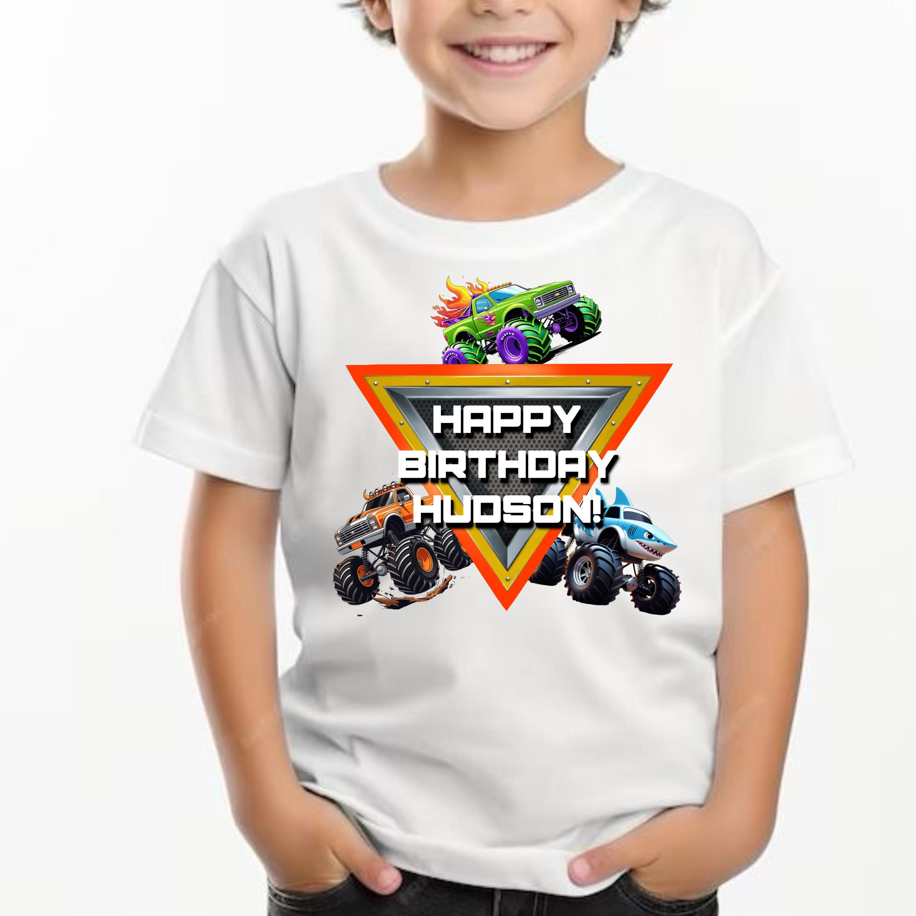 2 Editable Monster Truck Logos With Custom Text,canva Template ...