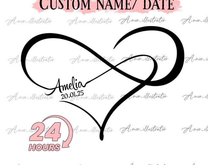 Custom Infinity Name Tattoo Design | Hindi Calligraphy Infinity Tattoo ...