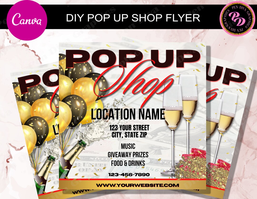 Pop up Shop Flyer, Pop up Shop Template, Pop up Shop Flyer Template ...