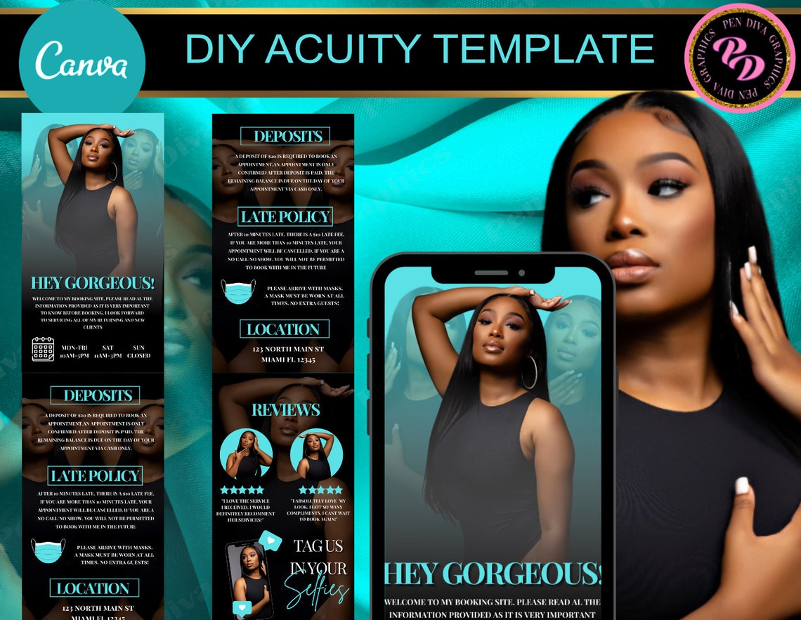 DIY Acuity Site Acuity Scheduling Template Acuity Template - Etsy