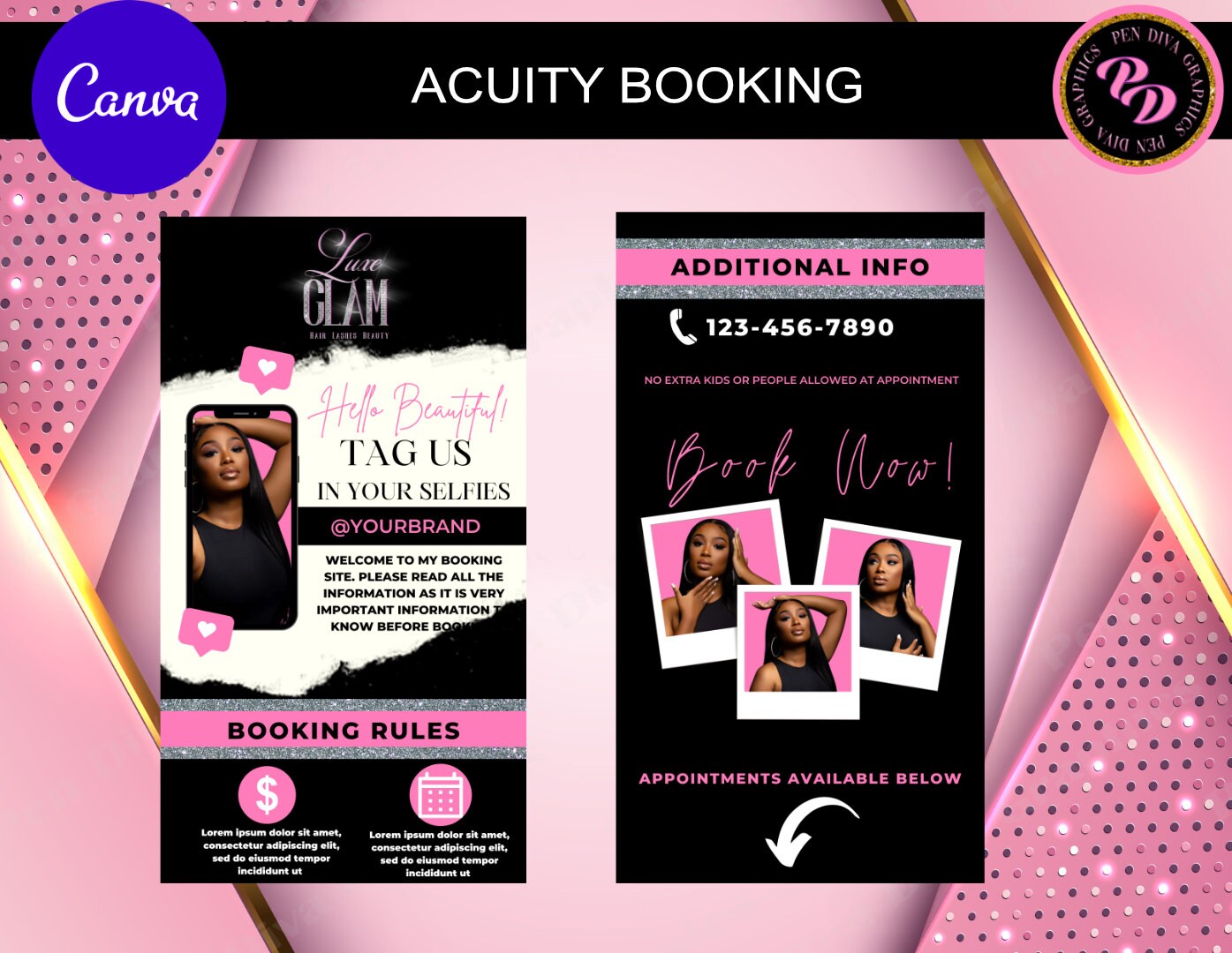 Acuity Schedule Template DIY Acuity Template Acuity - Etsy