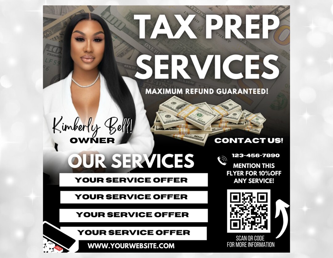 DIY Tax Season Flyer, Tax Services. Tax Preparation Flyer, Tax and ...