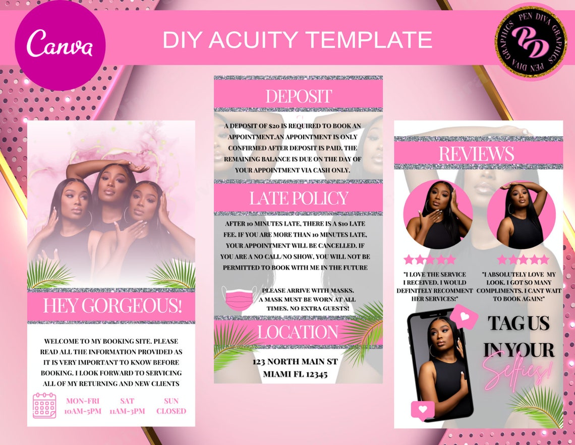DIY Acuity Site Acuity Scheduling Template Acuity Template - Etsy