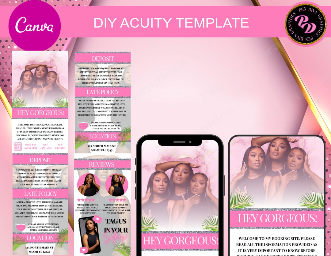 DIY Acuity Site, Acuity Scheduling Template, Acuity Template, Acuity ...