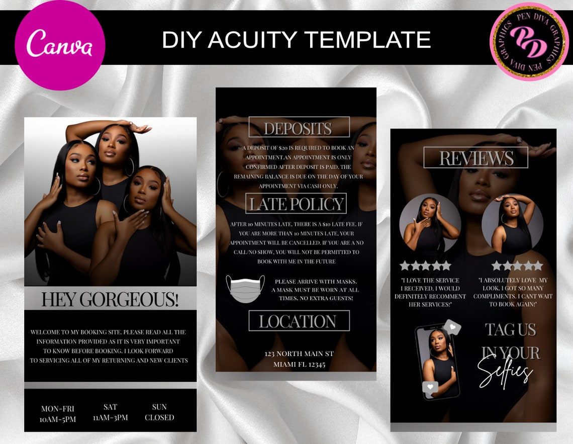 DIY Acuity Site Acuity Scheduling Template Acuity Template - Etsy