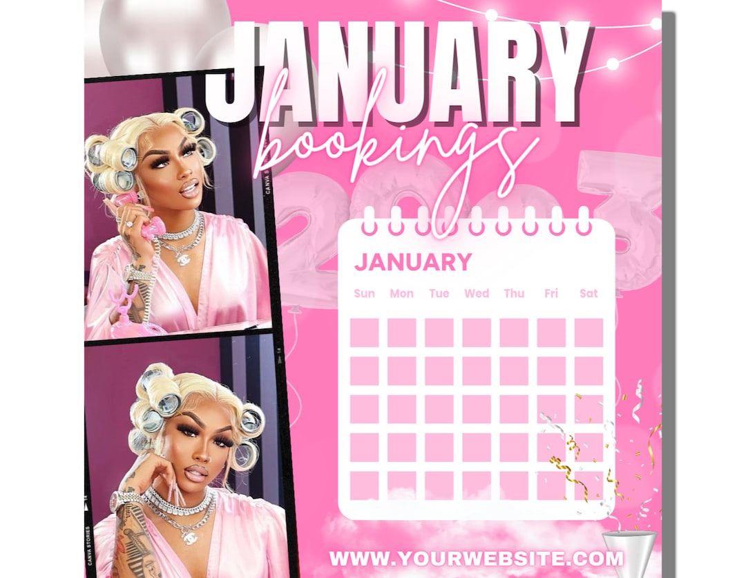 January Booking Flyer New Year Bookings January Books Open - Etsy