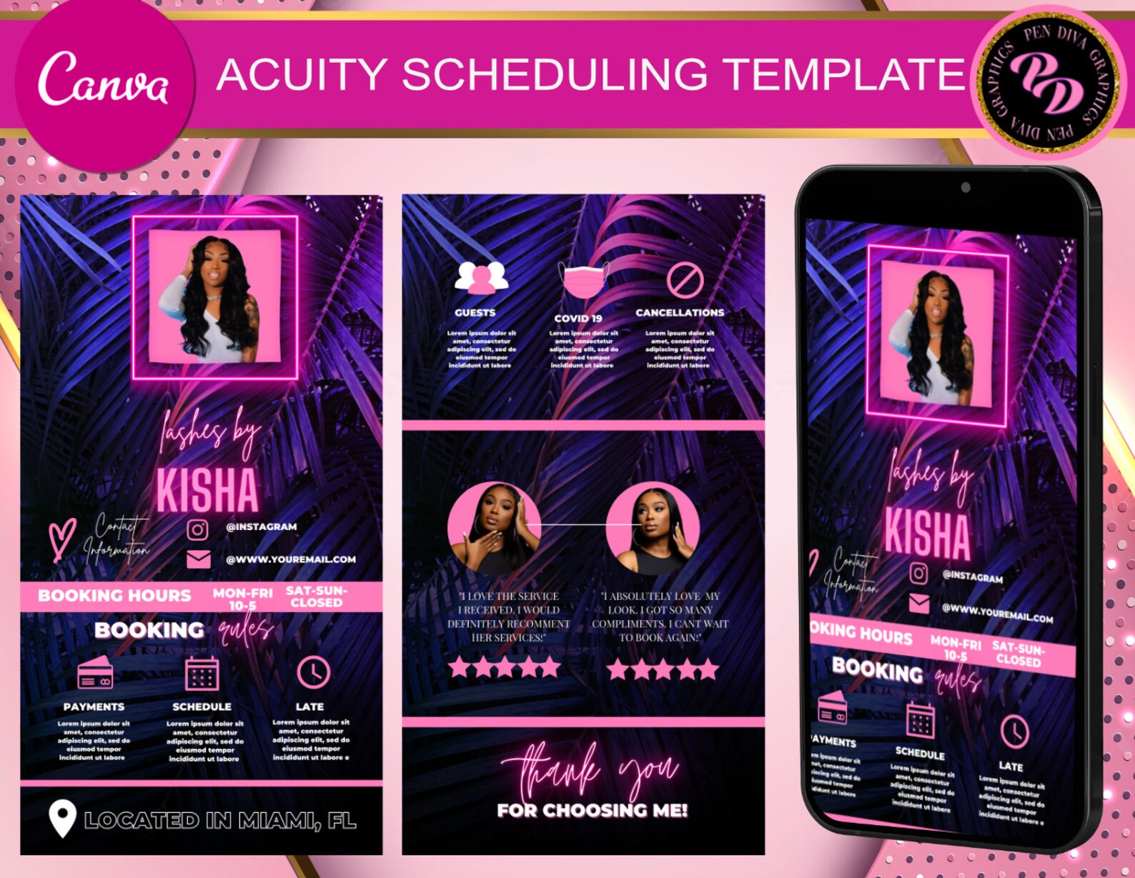 Acuity Schedule Template DIY Acuity Template Squarespace - Etsy